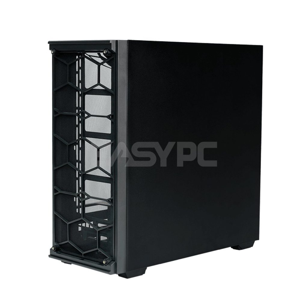 Rakk Hawani Flow PC Gaming Case Black/White Mid Tower Tempered Glass ...