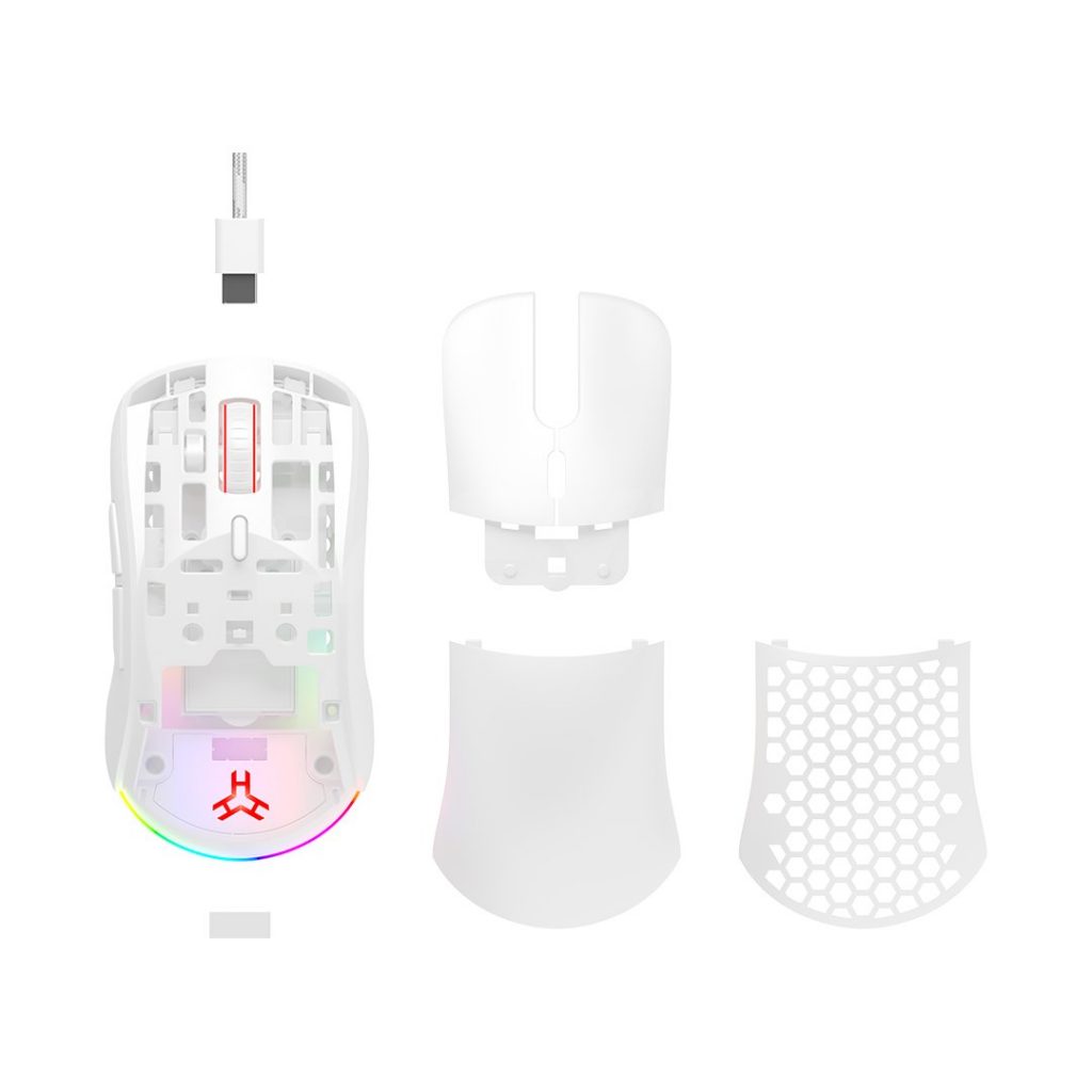 RAKK Talan Black/White Wireless Gaming Mouse - Rakk