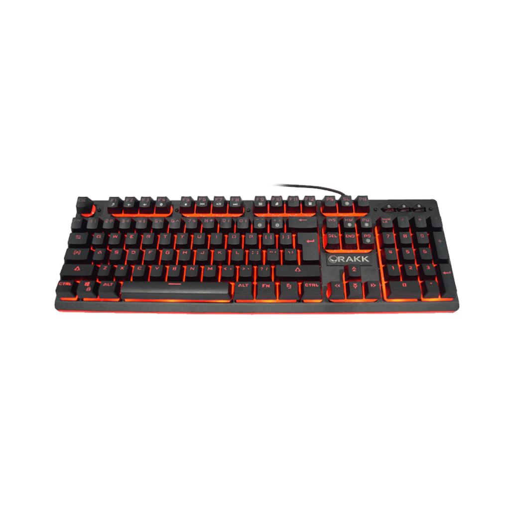 Rakk Mua Illuminated Plunger Gaming Keyboard Red - Rakk