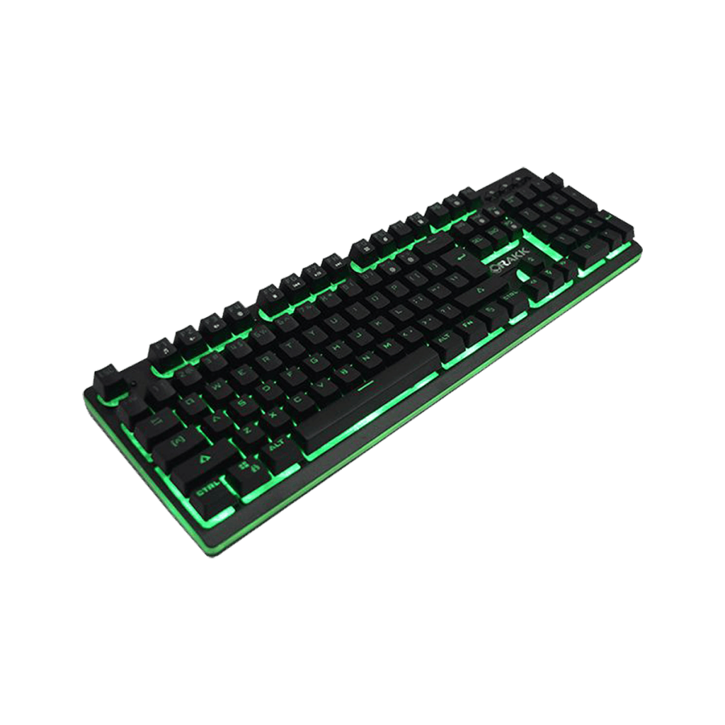 Rakk Mua Illuminated Plunger Gaming Keyboard Green - Rakk