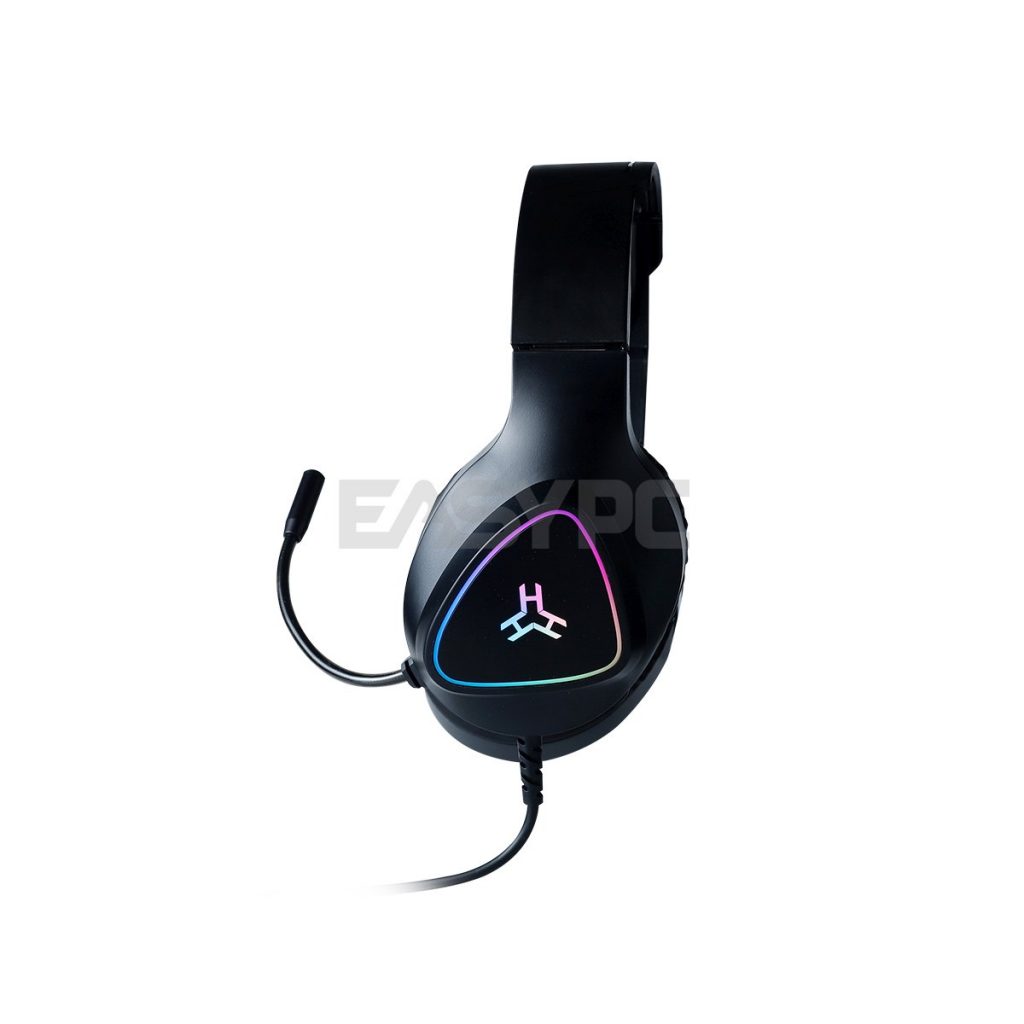 RAKK HUNI Wired RGB Black and White Gaming Headset - Rakk