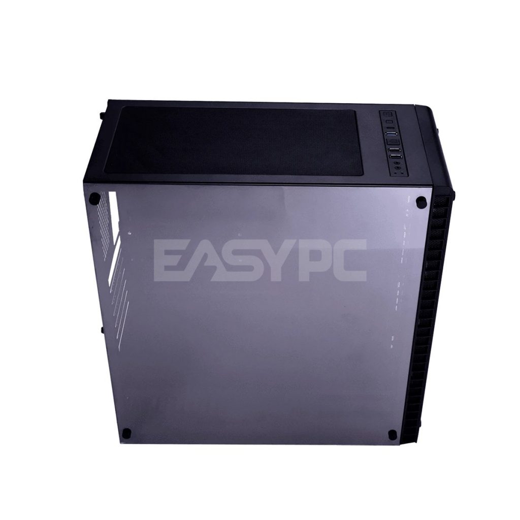 Rakk Hawani PC Gaming Case White/Black Mid Tower Tempered Glass ...