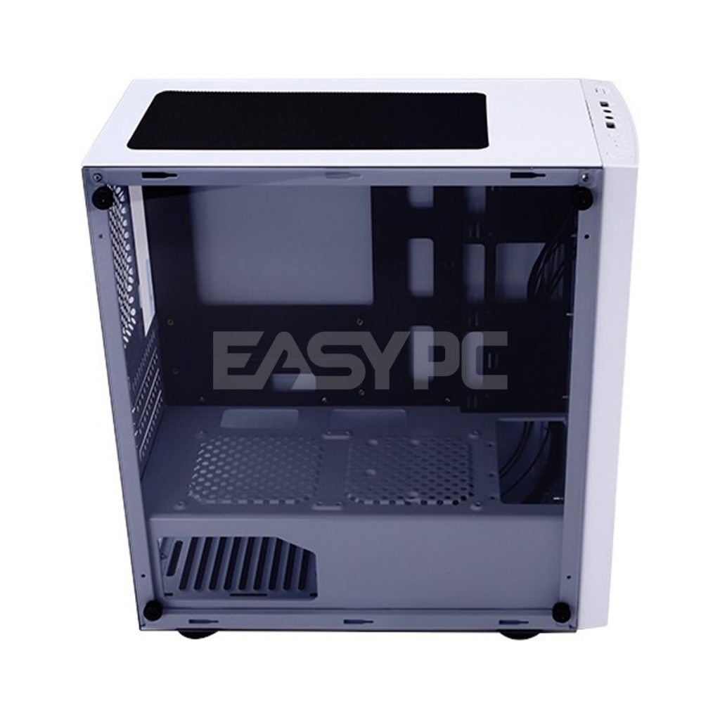 Rakk Anyag Micro Atx Tempered Glass Frost White and Anyag Black Gaming ...