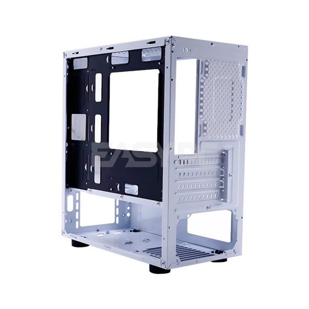 Rakk Anyag Micro Atx Tempered Glass Frost White and Anyag Black Gaming ...