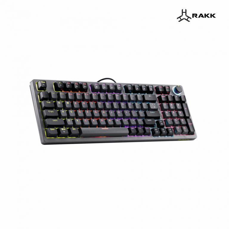 RAKK DAUG 96 Keys Wired Gaming Keyboard|Hotswappable|Rainbow LED|Yellow ...