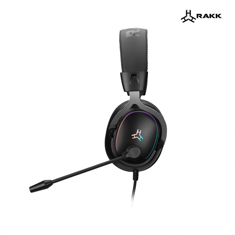 RAKK SONIDO 7.1 Virtual Surround RGB Gaming Headset USB Black - Rakk