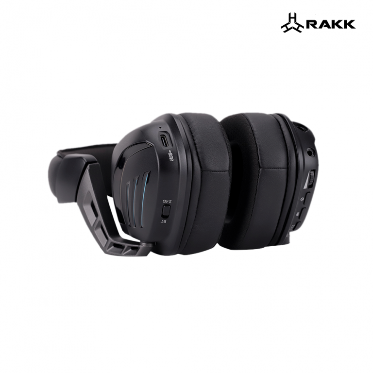 RAKK LIMAYA + Trimode RGB Gaming Wireless Headset Black - Rakk