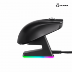 RAKK TANAW Trimode PMW3395 Huano 80M OLED Gaming Mouse Black with RGB ...