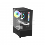 RAKK MASID MATX Tempered Gaming Case Black - Rakk